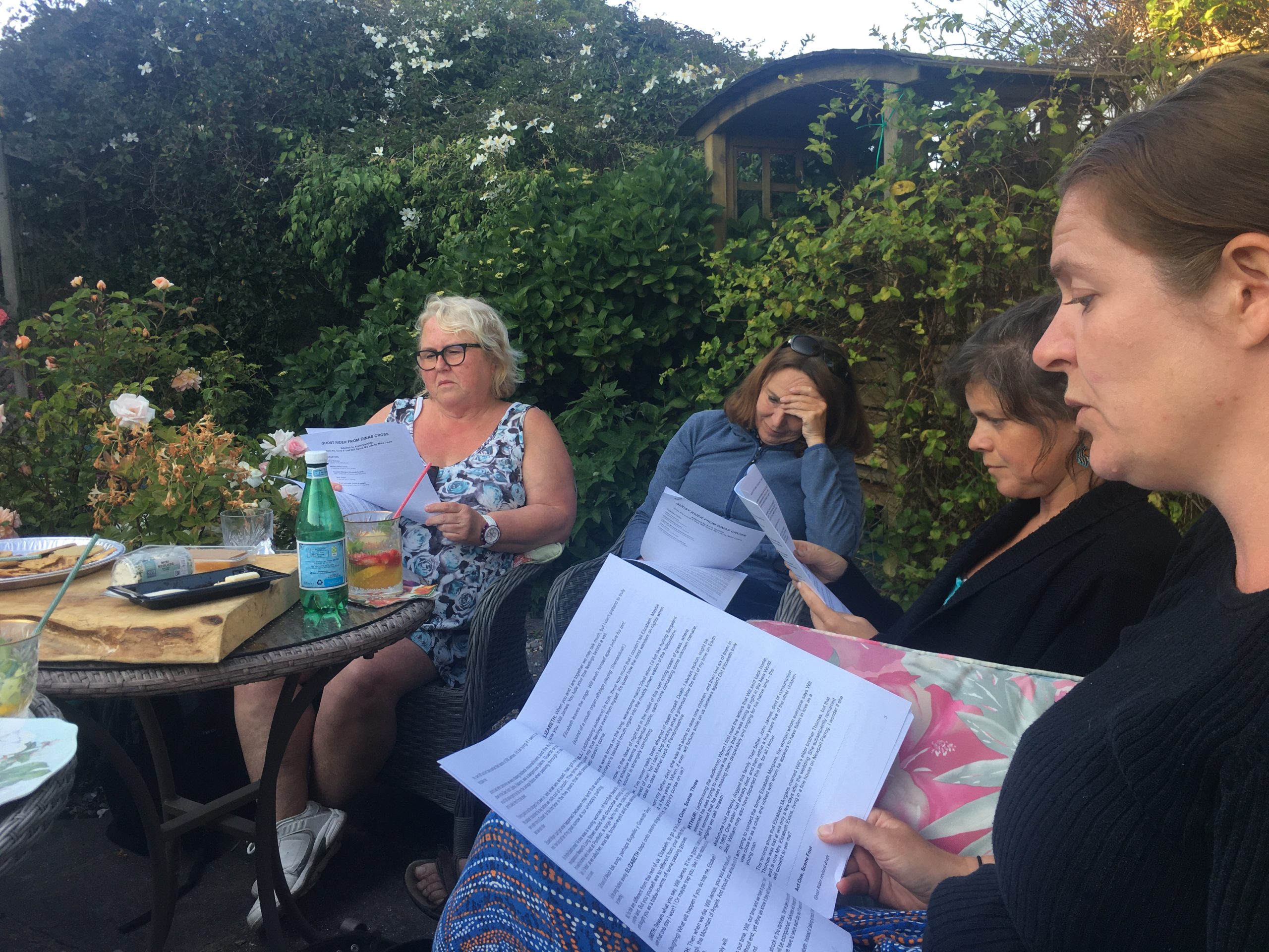 The cast of ‘Ghost Writer’ pictured at their first read-through ...