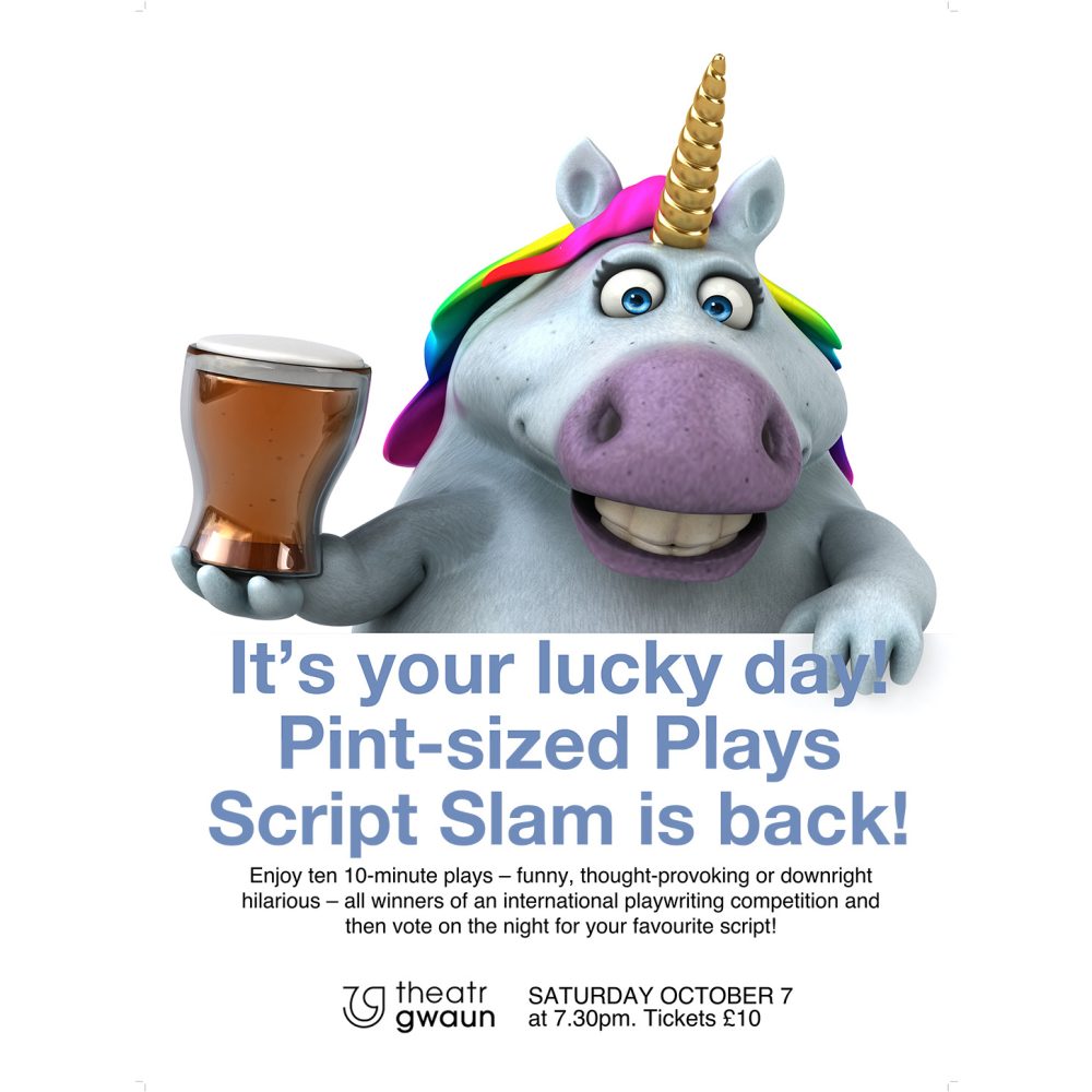 Pint-sized Plays Script Slam 2023 – Theatr Gwaun