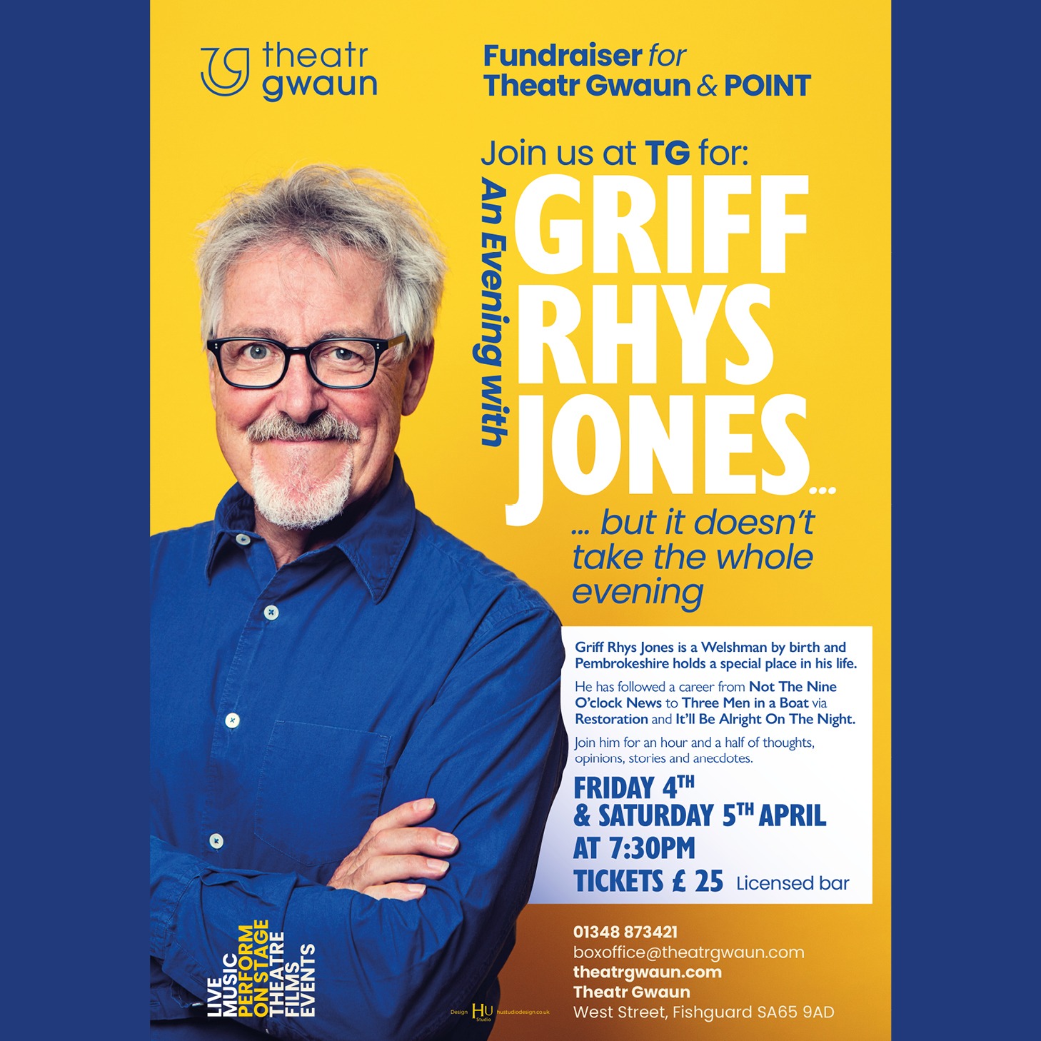 An Evening with Griff Rhys Jones – Theatr Gwaun