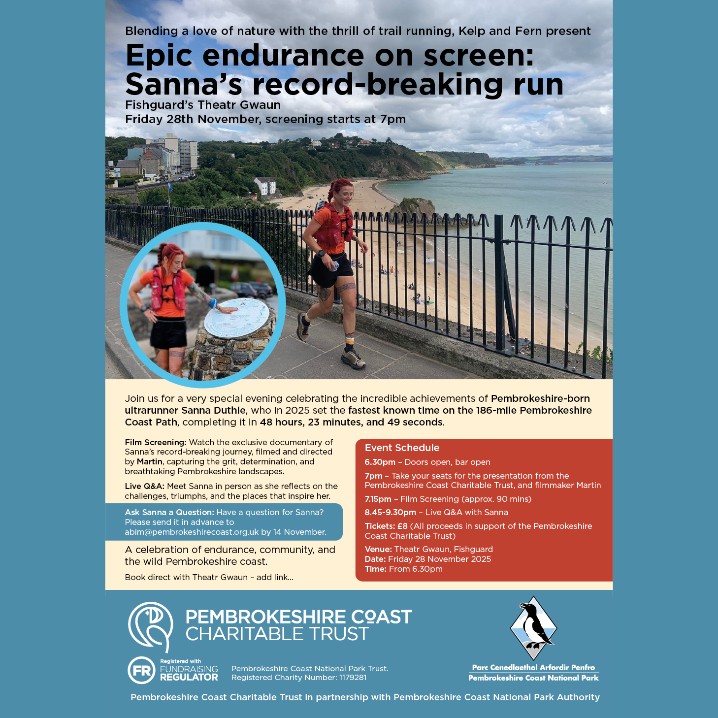 Sanna’s record-breaking run – Theatr Gwaun